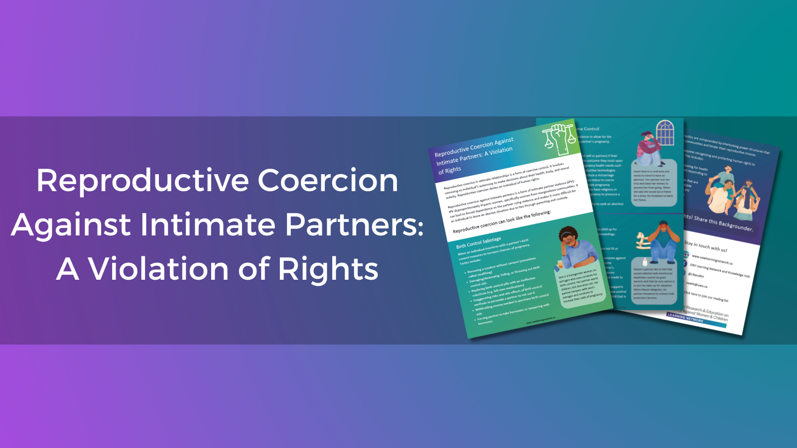 Reproductive Coercion Against Intimate Partners: A Violation of Rights ...
